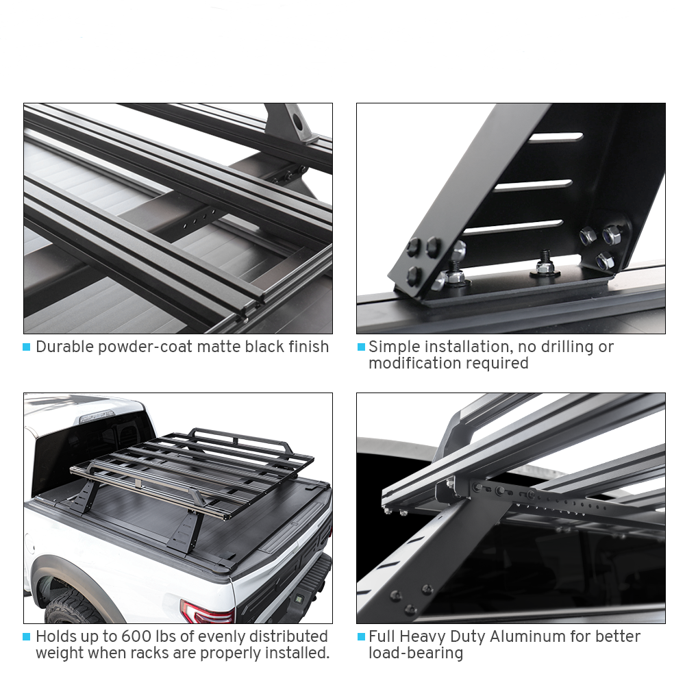 Universal Fit Truck Bed Luggage Load Rack | For all brands and models ...